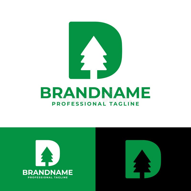 Letter D Tree Logo, for Any Environmental Brands with D Initial Stock ...