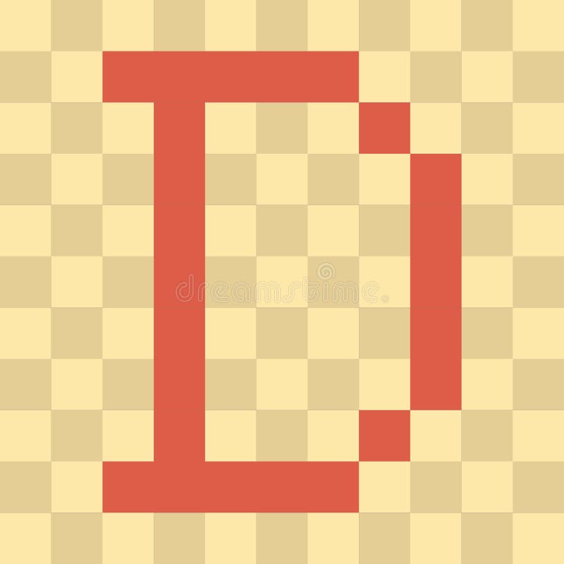 D Pixelated Letter Stock Illustrations – 19 D Pixelated Letter Stock ...