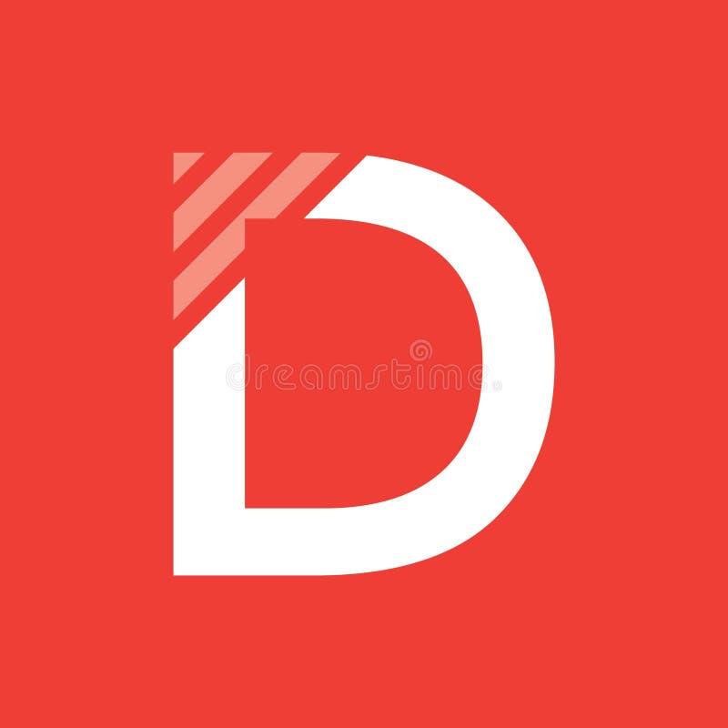 Letter D. Vector Illustration Decorative Design Stock Vector ...