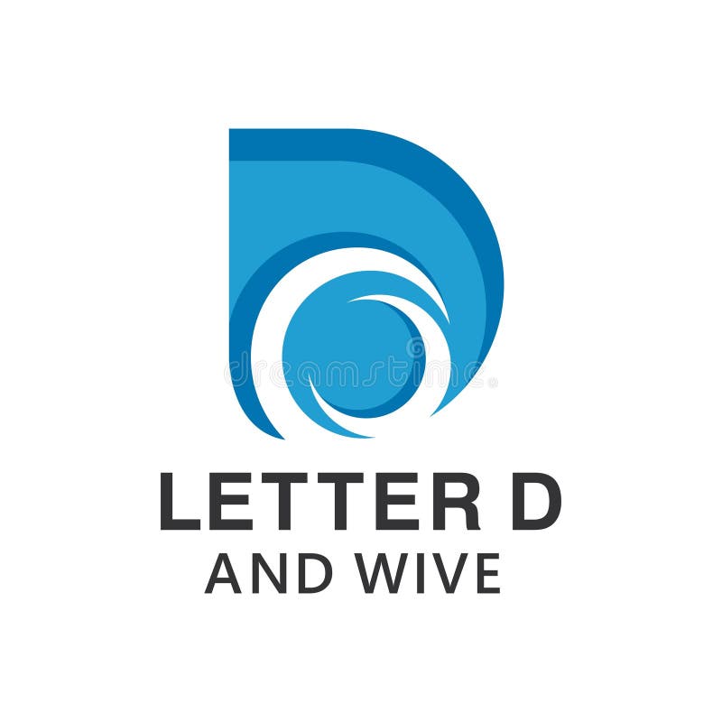 Letter D Wave Symbol Logo Stock Illustrations – 436 Letter D Wave ...