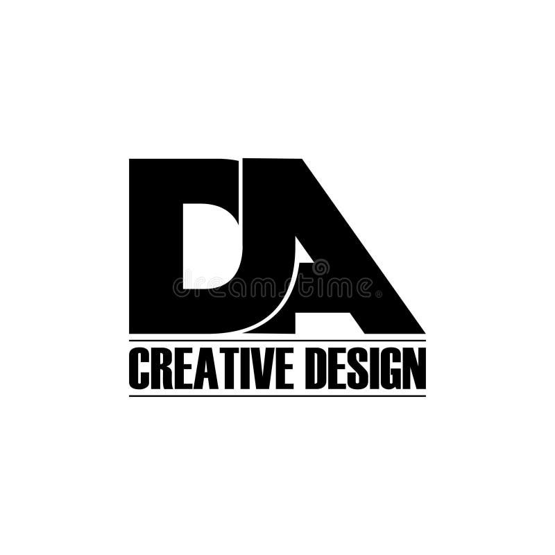 Letter DA Monogram Logo Icon Design Vector. Stock Vector - Illustration ...