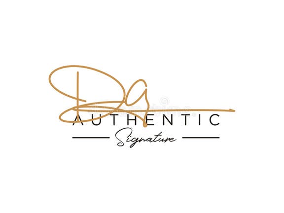Letter DA Signature Logo Template Vector Stock Vector - Illustration of ...