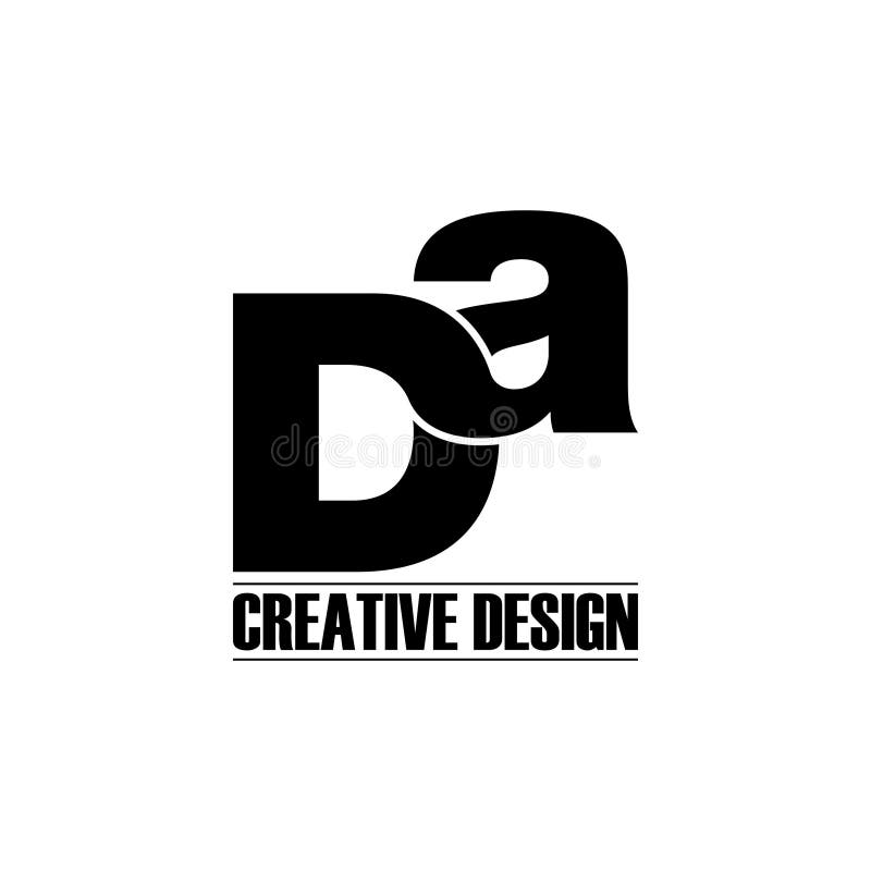 Letter DA Simple Monogram Logo Icon Design. Stock Vector - Illustration ...
