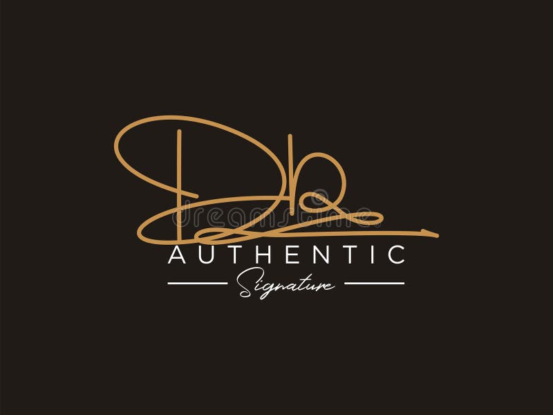 Letter DB Signature Logo Template Vector Stock Vector - Illustration of ...