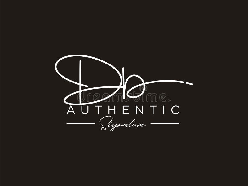 Letter DB Signature Logo Template Vector Stock Vector - Illustration of ...