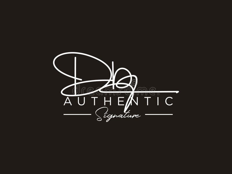 Db Signature Logo Stock Illustrations – 279 Db Signature Logo Stock ...