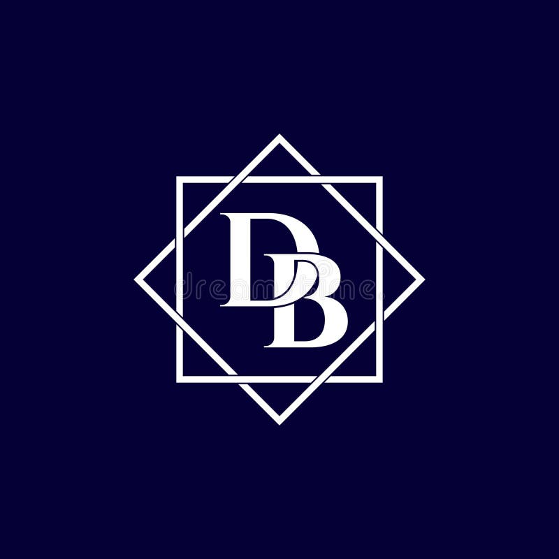 Letter DB Simple Monogram Logo Icon Design. Stock Vector - Illustration ...