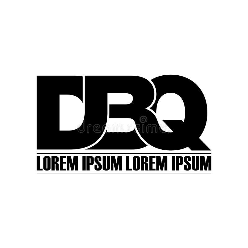 Letter DBQ Simple Monogram Logo Icon Design. Stock Vector ...