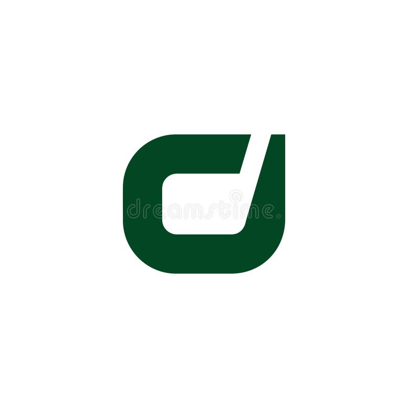 Letter Dc Negative Space Simple Logo Vector Stock Vector - Illustration ...