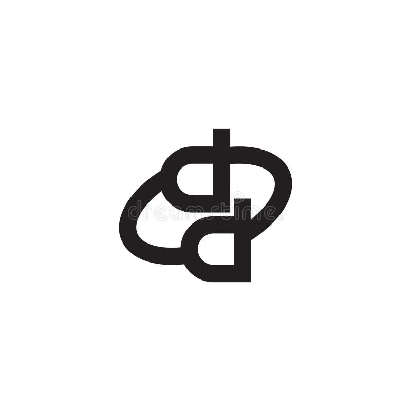 Letter Dd Round Simple Logo Vector Stock Vector - Illustration of ...