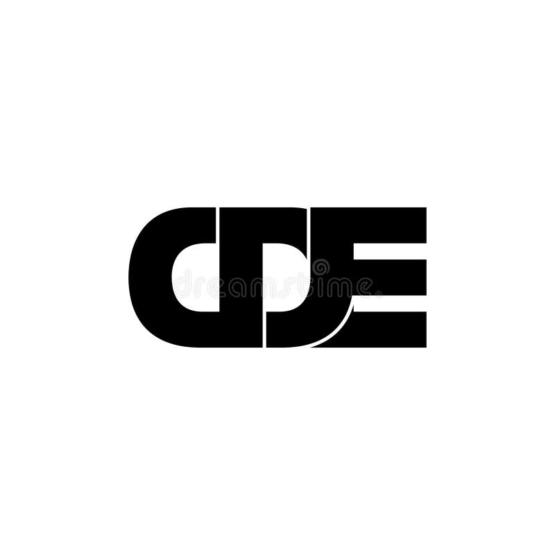 Letter DDE Simple Monogram Logo Icon Design. Stock Vector ...