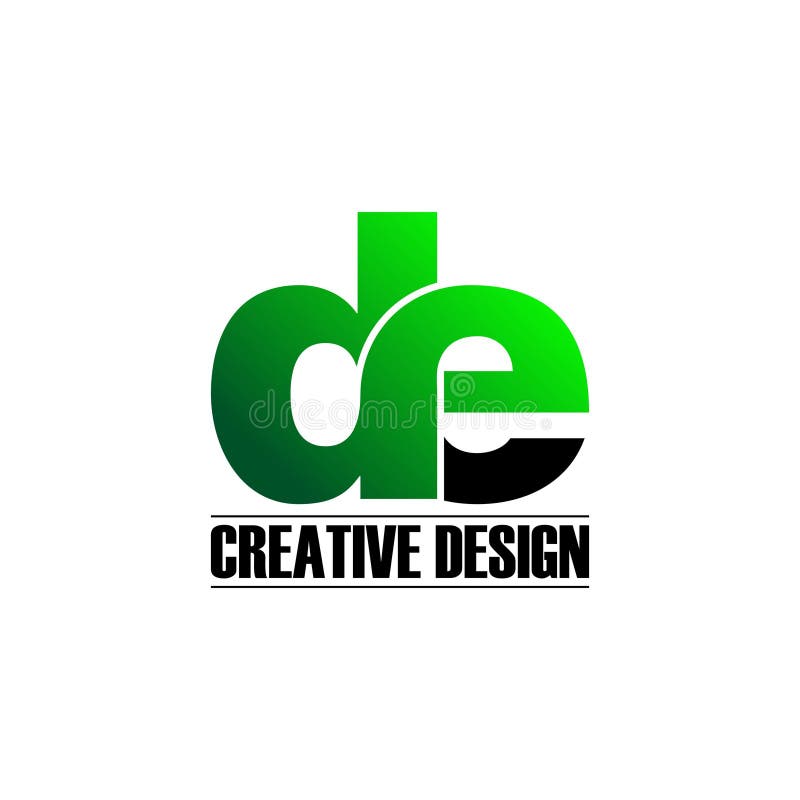 Letter De Monogram Logo Icon Design Vector. Stock Vector - Illustration ...