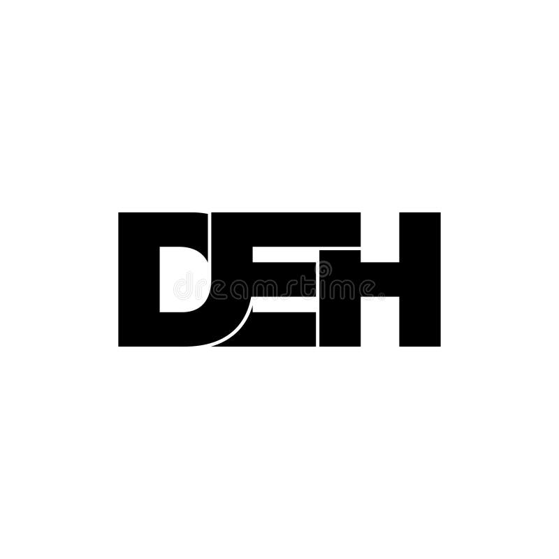 Letter DEH Simple Monogram Logo Icon Design. Stock Vector ...
