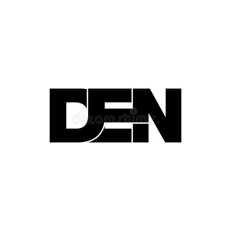 Letter DEN Simple Monogram Logo Icon Design. Stock Vector ...