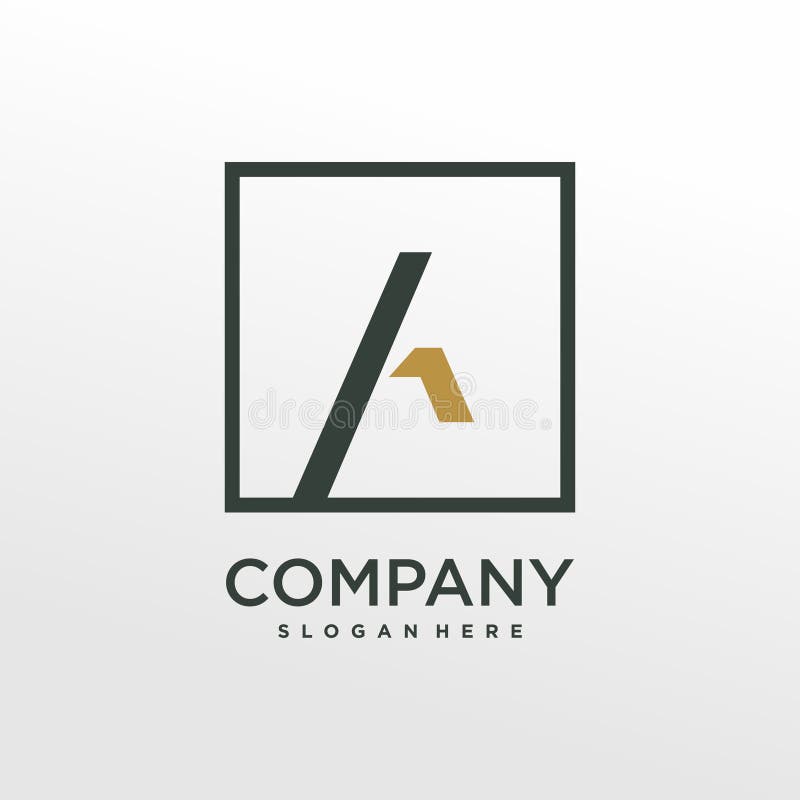 Letter a Design Element Icon with Arrow Concept Idea Stock Vector ...