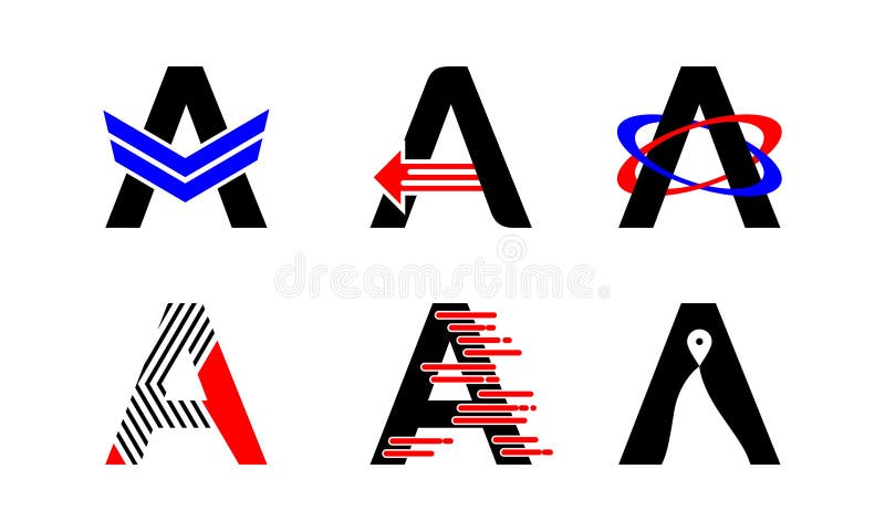 Letter a Design Logo Vector Template for Office Name Stock Vector ...