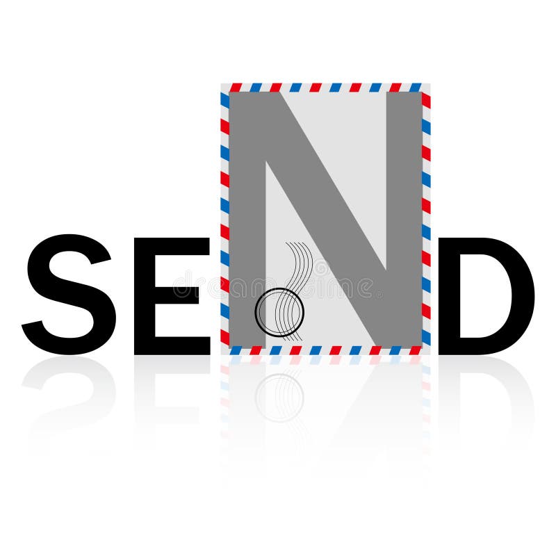 The Letter Design of the Send. Stock Vector - Illustration of idea ...