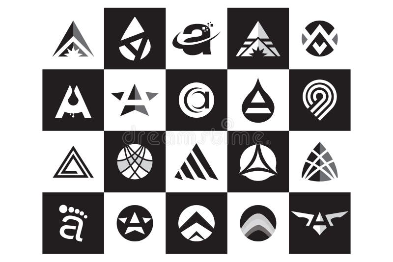 The Letter a Design. stock illustration. Illustration of logo - 78334046