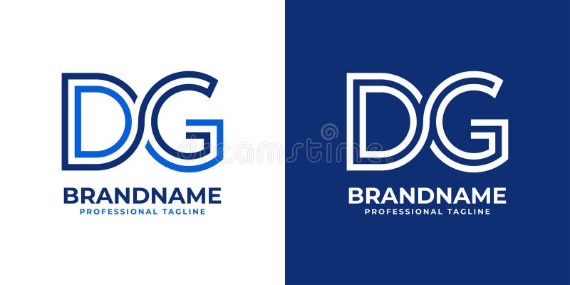 Letter DG Line Monogram Logo, Suitable for Any Business with DG or GD ...