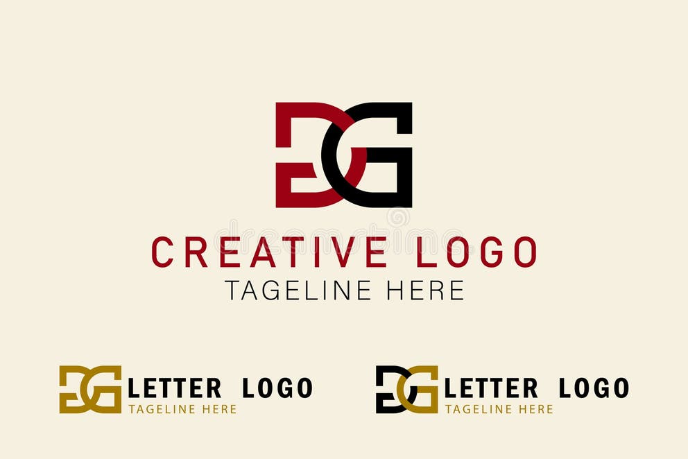 Letter DG Logo or GD . Monogram Initials Letter Logo Concept Stock ...