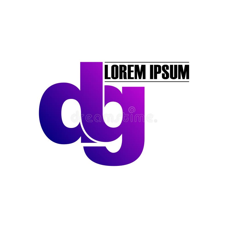 Letter Dg Monogram Logo Icon Design Vector. Stock Vector - Illustration ...