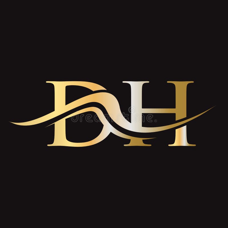 Letter DH Logo Design. Initial DH Logotype Template for Business and ...