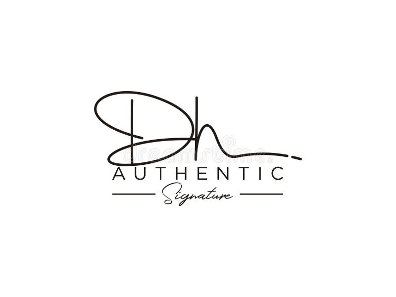 Dh Signature Stock Illustrations – 283 Dh Signature Stock Illustrations ...
