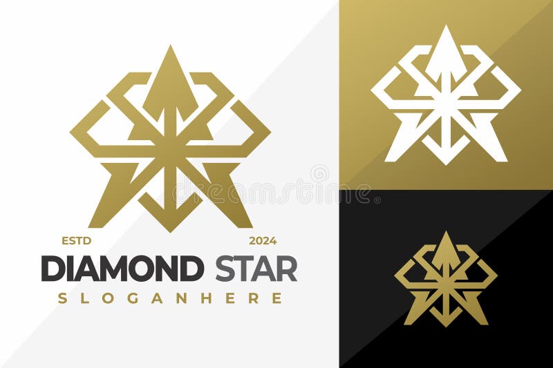 Diamond star Vector stock illustration. Illustration of shiny - 24834106