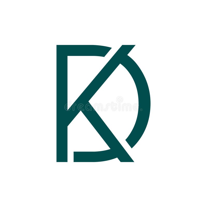 Letter Dk Logo Design Vector Stock Vector - Illustration of style ...