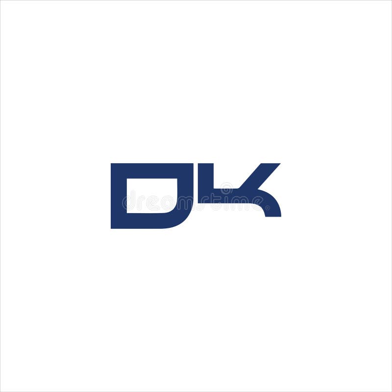 Letter DK Logo Design Vector Template Stock Vector - Illustration of ...