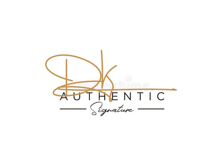 Letter DK Signature Logo Template Vector Stock Vector - Illustration of ...