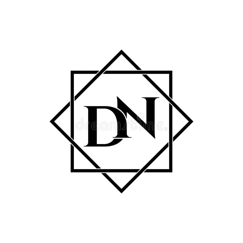 Letter DN Simple Monogram Logo Icon Design. Stock Vector - Illustration ...