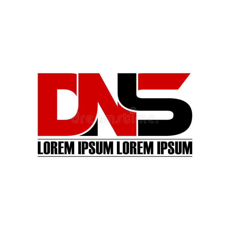 Letter DNS Simple Monogram Logo Icon Design. Stock Vector ...