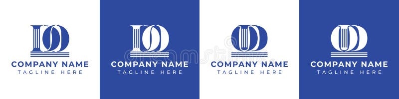 Letter DO and OD Pillar Logo, Suitable for Business with OD or DO ...