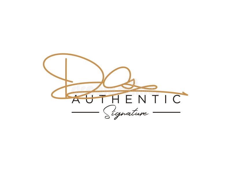 Letter DO Signature Logo Template Vector Stock Vector - Illustration of ...