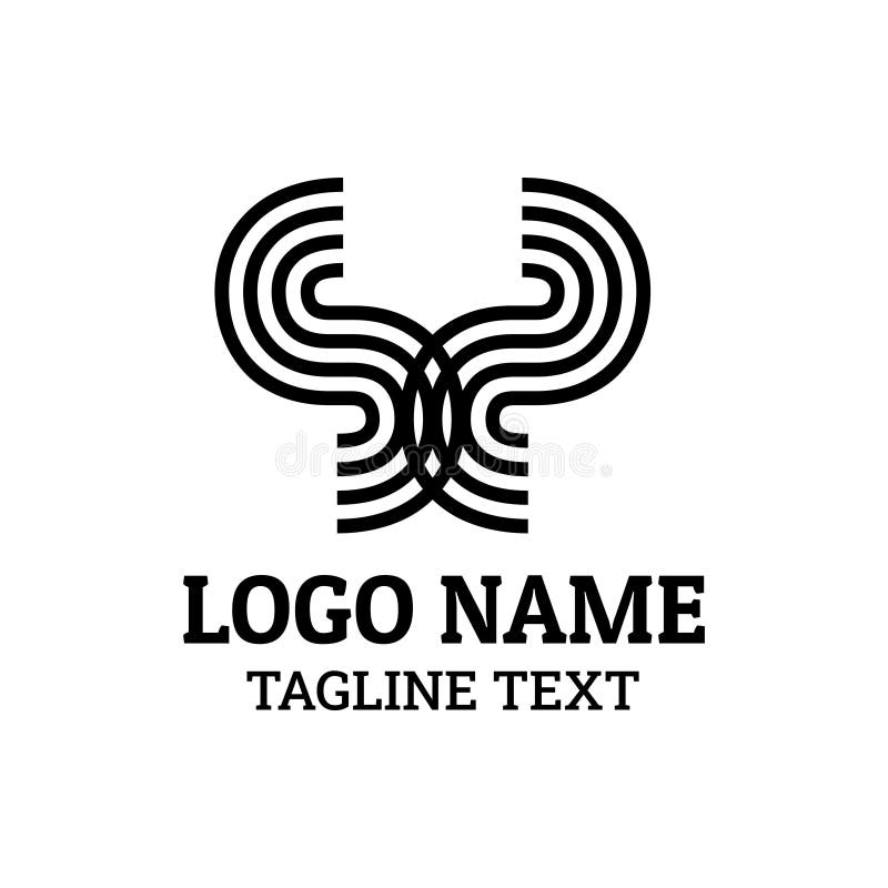 Letter Double N Word Modern Monogram Icon Logo Concept Design Stock ...