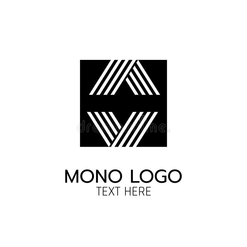 Letter Double V Modern Monogram Logo Icon Abstract Concept Design ...