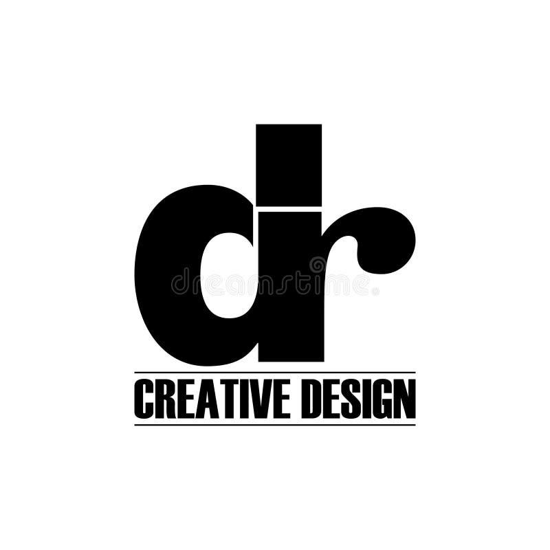 Letter Dr Simple Monogram Logo Icon Design. Stock Vector - Illustration ...