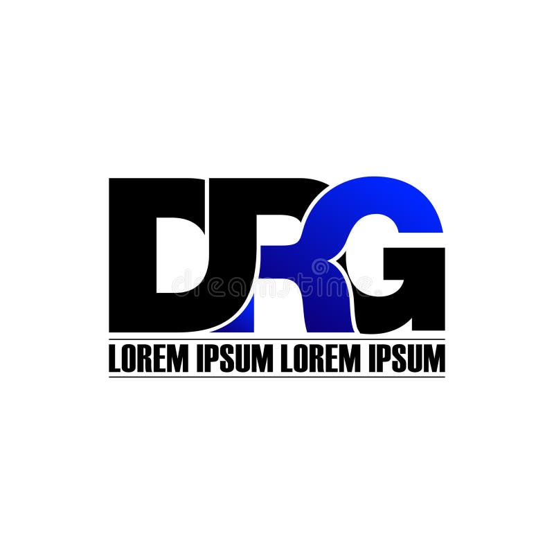 Letter DRG Simple Monogram Logo Icon Design. Stock Vector ...