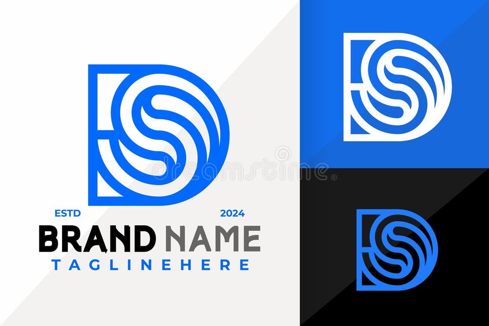 Letter Ds or Sd Logo Icon Vector Design. Creative Simple Logos Designs ...
