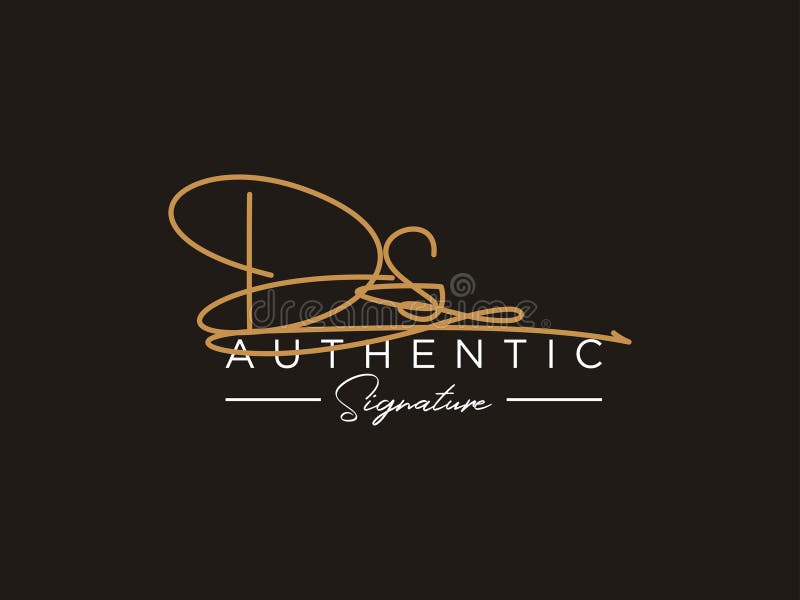 Letter DS Signature Logo Template Vector Stock Vector - Illustration of ...