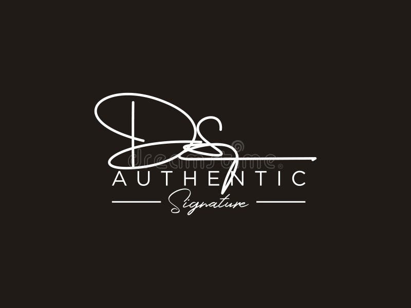Letter DS Signature Logo Template Vector Stock Vector - Illustration of ...