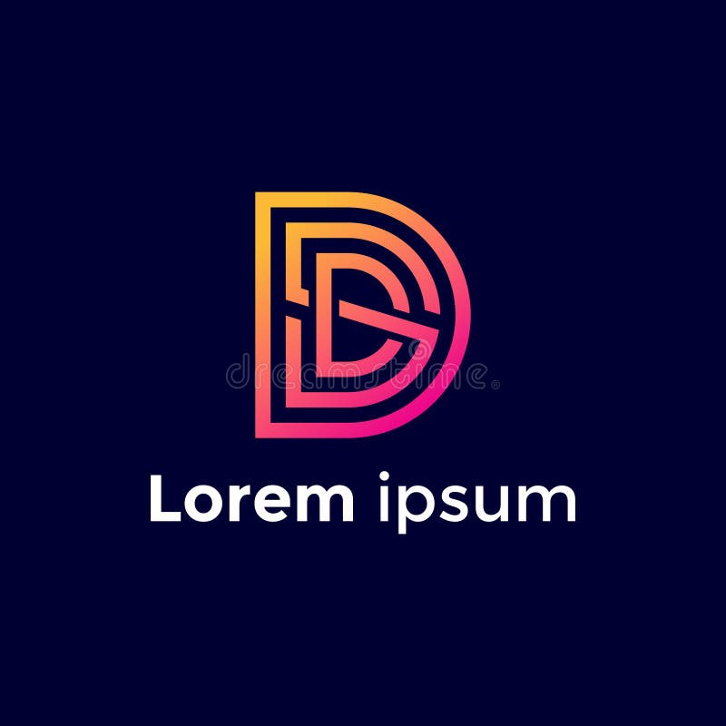 Letter DSD Logo Design Simple Shape Element Template Stock Vector ...