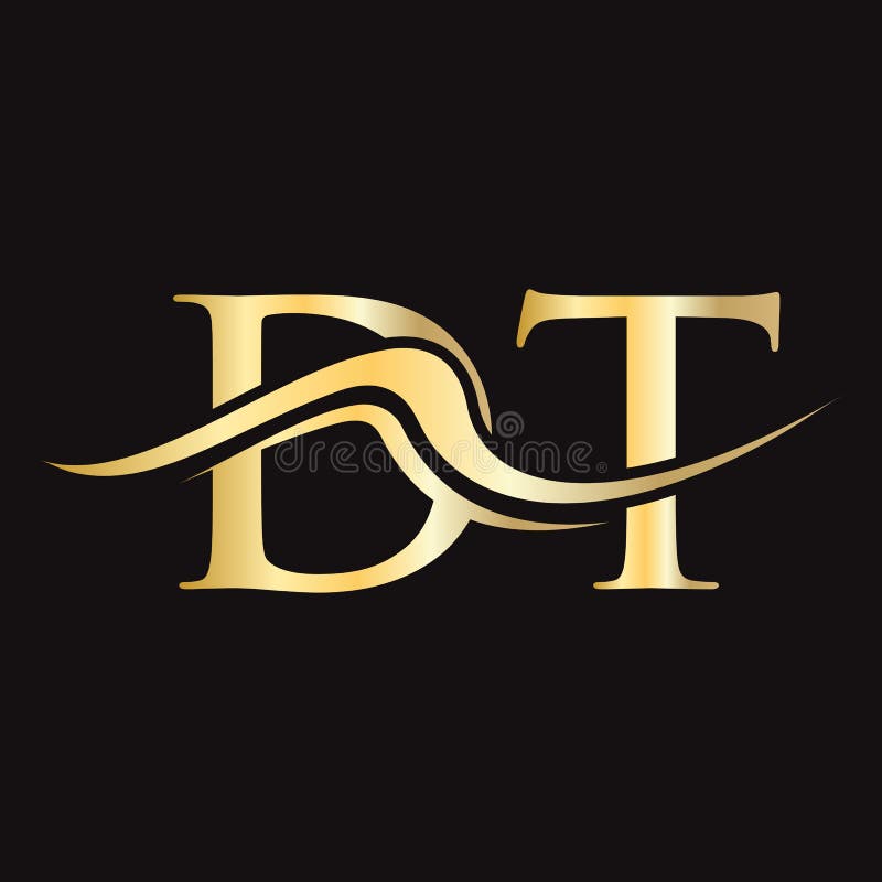 Letter DT Logo Design. Initial DT Logotype Template for Business and ...