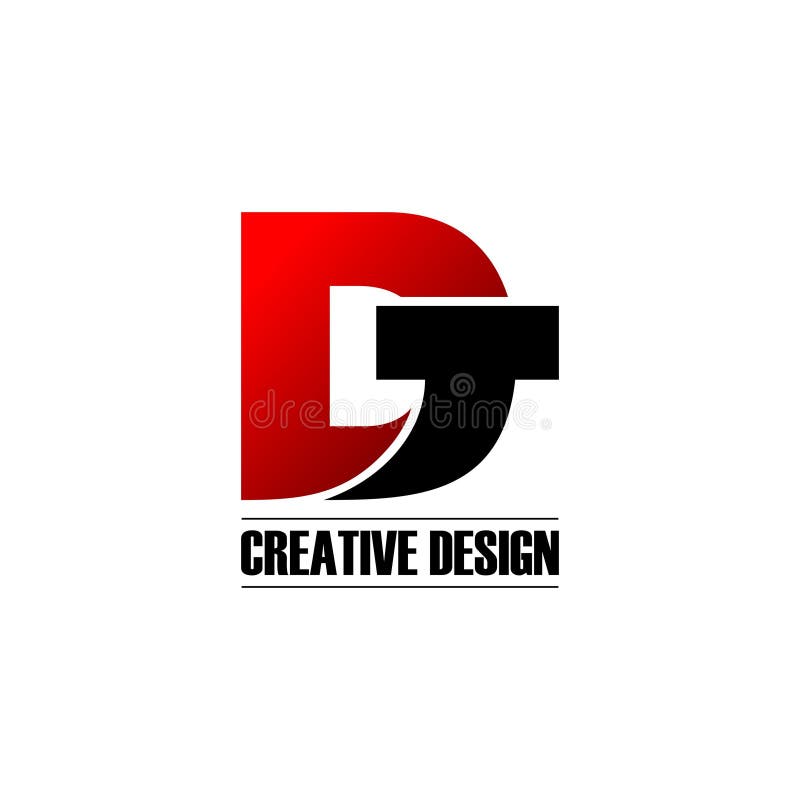 Letter DT Simple Logo Icon Design Vector Stock Vector - Illustration of ...