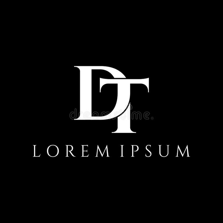 Letter DT Simple Monogram Logo Icon Design. Stock Vector - Illustration ...