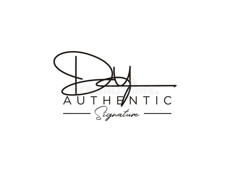 Letter DU Signature Logo Template Vector Stock Vector - Illustration of ...