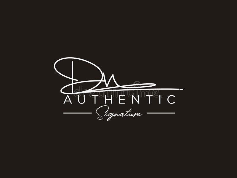 Letter DV Signature Logo Template Vector Stock Vector - Illustration of ...