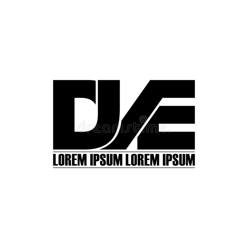 Letter DVE Simple Monogram Logo Icon Design. Stock Vector ...