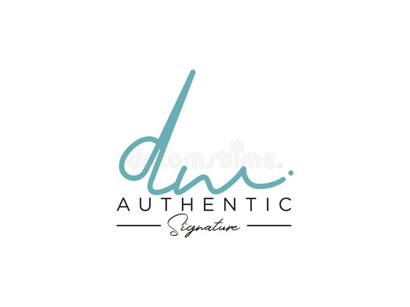 Letter DW Signature Logo Template Vector Stock Vector - Illustration of ...